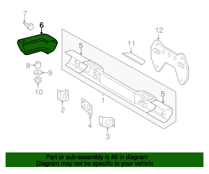 463-885-02-33 - Bumper End Cap 2002-2005 Mercedes-Benz ...