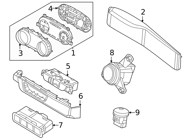 2022 Kia Carnival Instrument Cluster 94001-R0040 | TascaParts.com