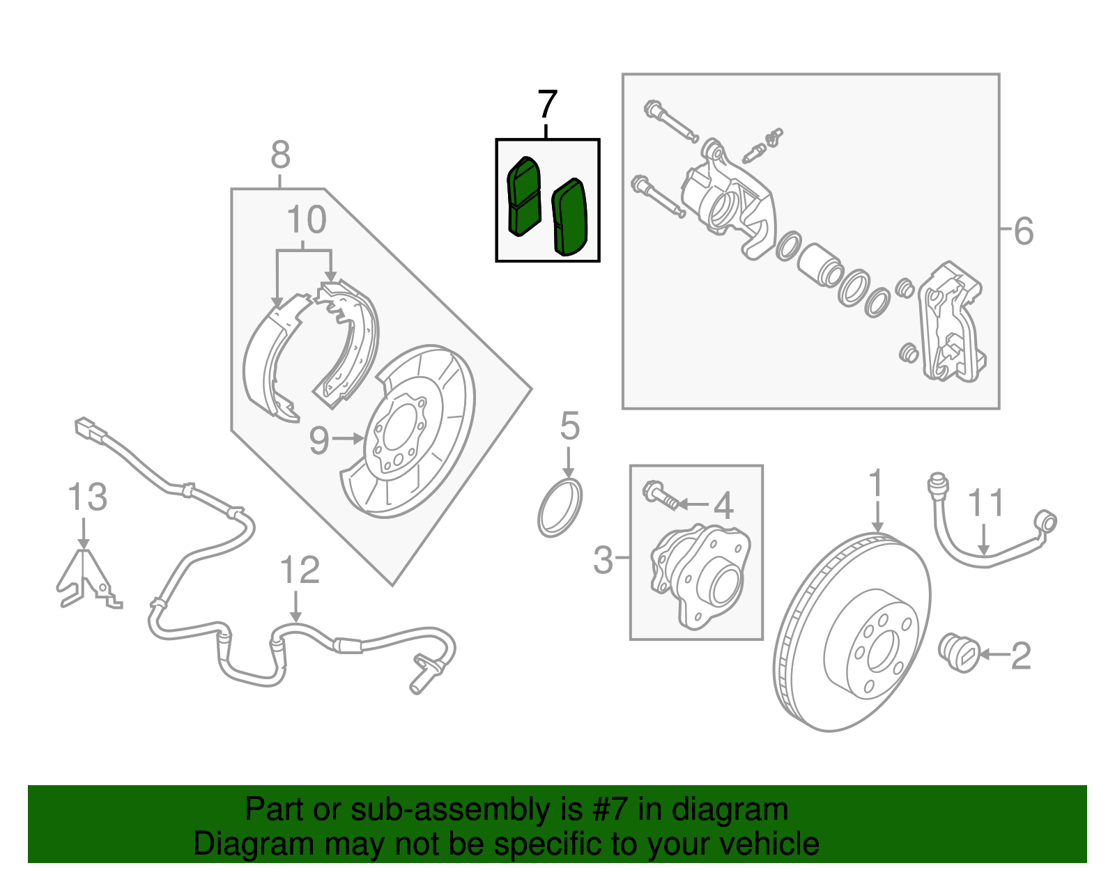 2019-2020 Nissan Maxima Brake Pads Rear D4060-9DJ0A | Boro Nissan Parts