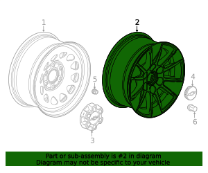2019-2024 GM 18 Wheel, Satin Graphite 84040796 | GM Parts Center