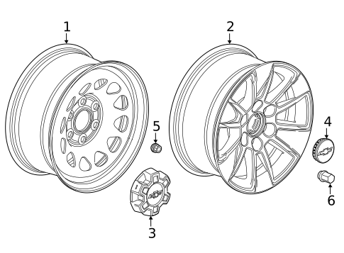 Wheels for 2021 Chevrolet Silverado 1500 | OEM GM Parts