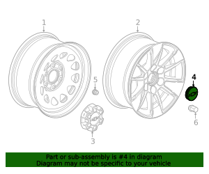 2014-2025 Chevrolet Wheel Cap 20941994 GM | GMPartsDirect.com