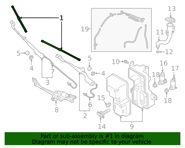 32341612 - Wiper Blade 2019-2024 Volvo | My Swedish Parts