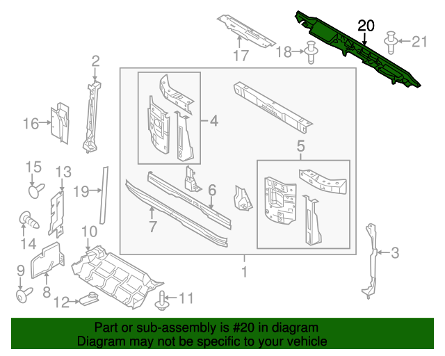 2010-2016 Ford Upper Deflector AC2Z-19E672-A | OEM Parts Online