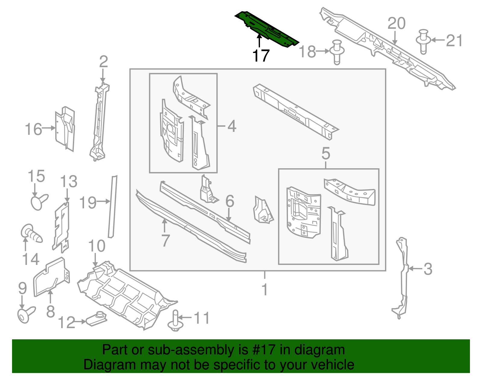 2008-2019 Ford Upper Baffle 8C2Z-8327-C | Retail Performance Auto Parts