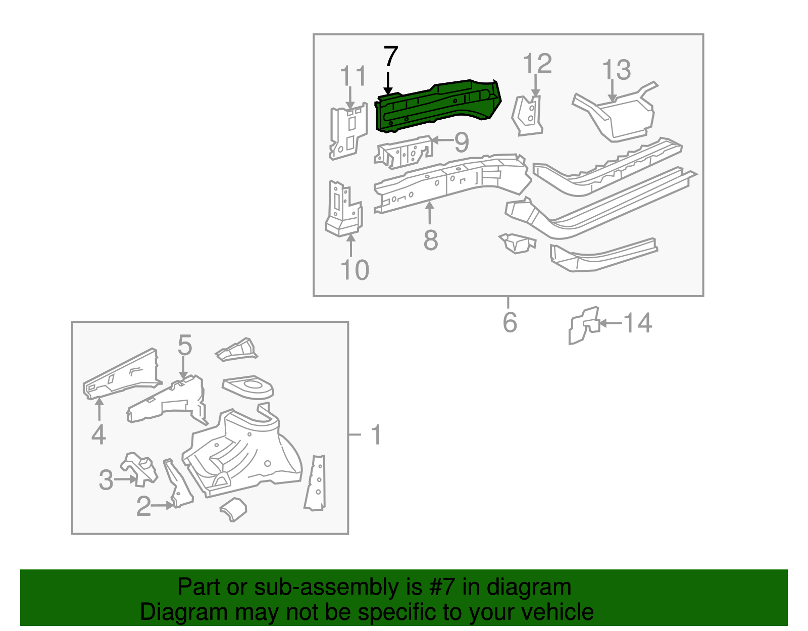 57026-12020 - 2006-2020 Toyota - Outer Rail | Sparks Parts