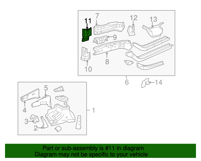 57114-0R010 - Rail Extension - 2006-2015 Toyota RAV4 | Nucar Toyota of ...