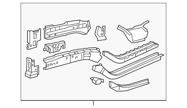 2006-2018 Toyota RAV4 Frame Side Member Assembly 57101-0R010 | Toyota ...