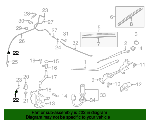 MB848908 - Washer Hose Joint 2007-2024 Mitsubishi | Mitsubishi Direct Parts