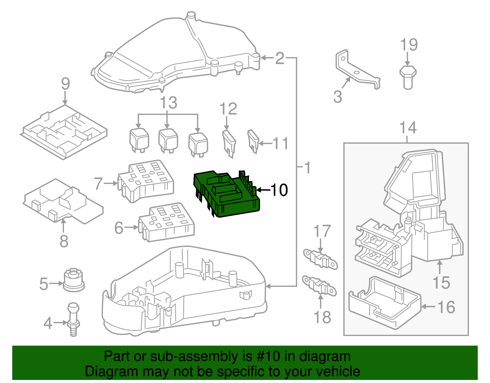 2011-2017 Volkswagen Touareg Fuse Holder 7P0-941-824-A | OEM VW Parts Haus