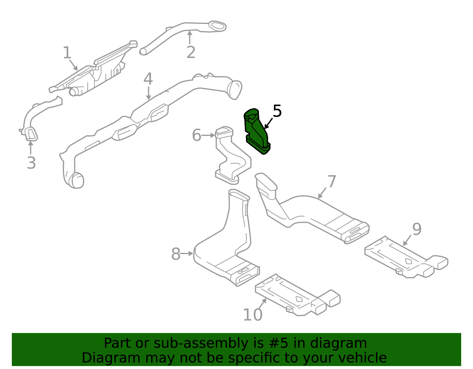 2018-2024 Nissan Kicks Lower Duct 27830-5RL0A | Scott Evans Nissan Parts