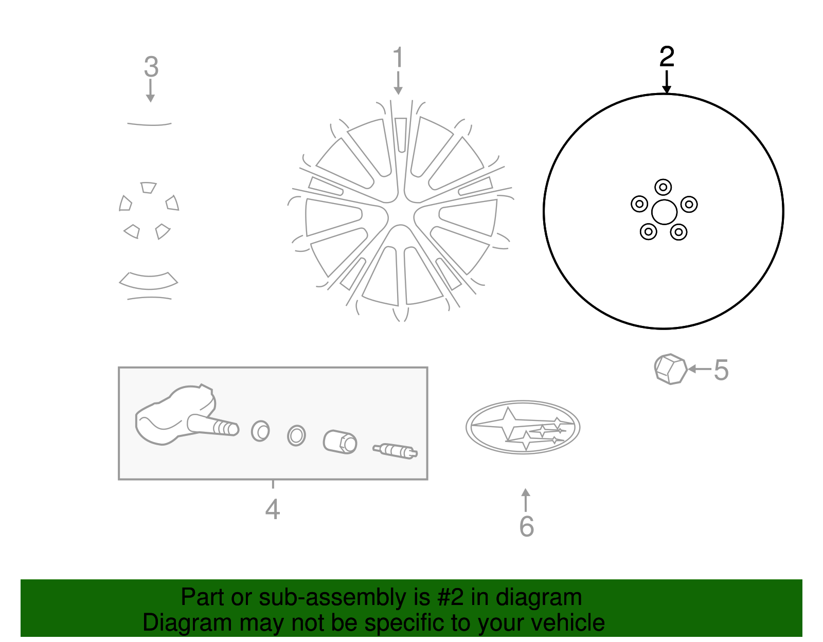 28111CA090 - High-Quality Wheel for 2017-2020 Subaru BRZ | AutoNation Parts