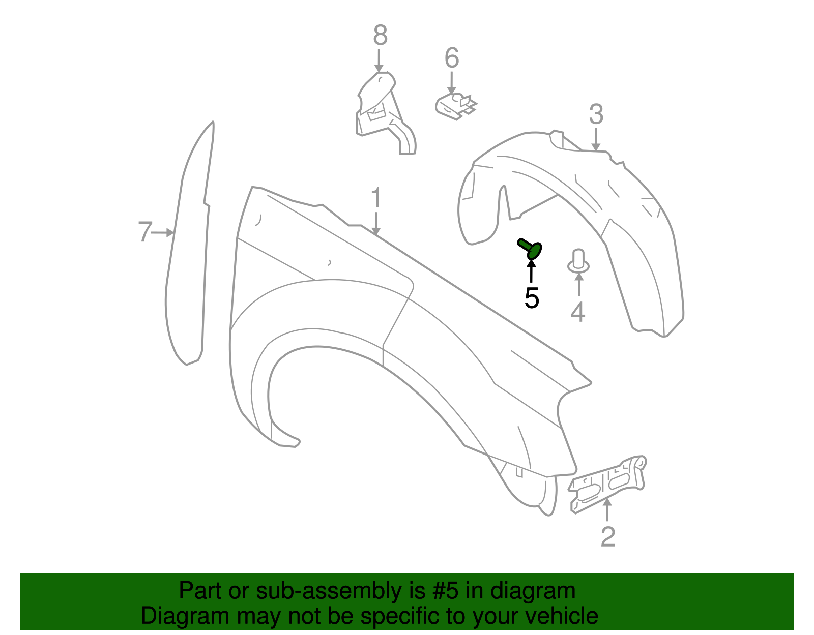 1999-2025 Ford Wheel Opening Molding Rivet W706350-S3000 | OEM Parts Online