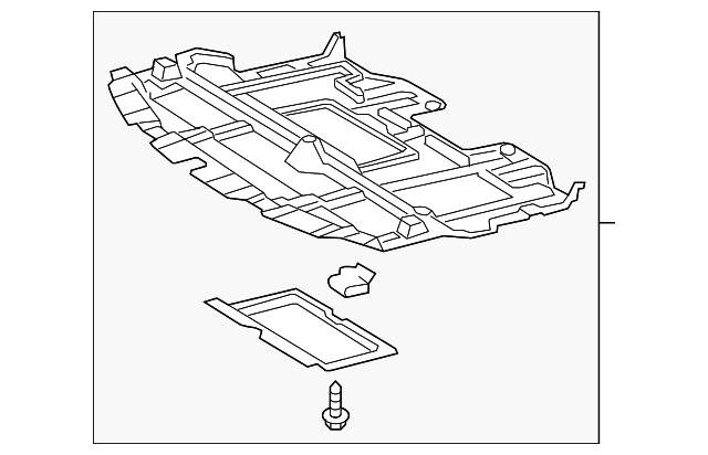 2006-2008 Lexus Splash Shield 51410-53060 | Genuine Lexus Parts