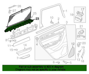 2011-2017 Volkswagen Touareg Blind 7P6-861-318-C-82V | OEM Parts Online
