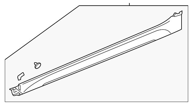 2017-2021 Chevrolet Spark Driver Side Rocker Panel Molding 42457828 GM ...
