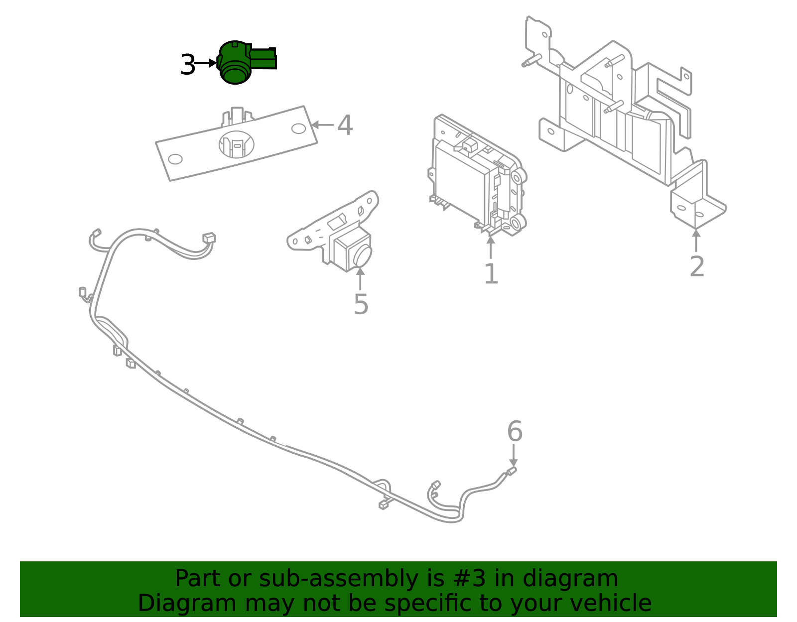 2021-2023 Nissan Rogue Park Sensor 28438-0724R | OEM Parts Online