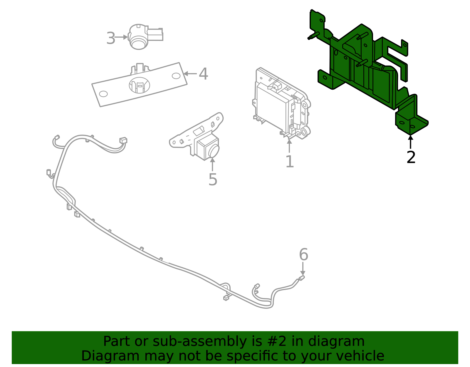 2021-2023 Nissan Rogue Mount Bracket 28452-6RR0C | OEM Parts Online