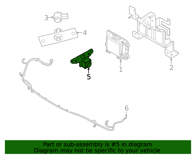 Camera Assembly-Front View 284F1-6RA1B | Nissan Parts Store