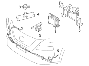 Camera Assembly-Front View 284F1-6RA1B | Nissan Parts Store