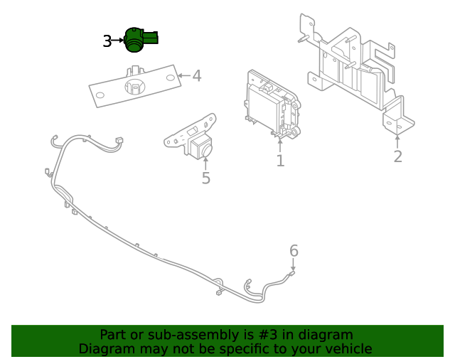 28438-3889R - Park Sensor - 2021 Nissan Rogue | Nissan OEM Parts Direct
