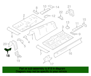 2013-2020 Toyota Reinforcement SU003-01338 | Toyota Parts Center