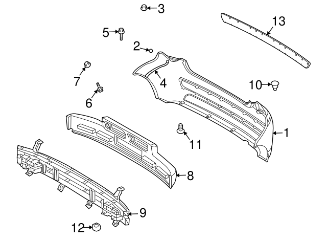 2004-2011 GM Bumper Cover Bolt 94520220 | TascaParts.com