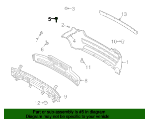 2004-2011 GM Bumper Cover Bolt 94520220 | GMPartsDirect.com
