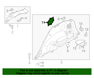 85746-D9000WK - Grille Cover 2017-2022 Kia Sportage | Kia.Parts Store