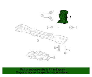 2007-2012 Mopar Engine Mount Insulator 52129481AC | TascaParts.com