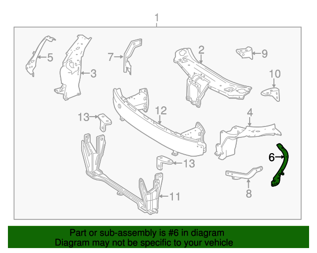 216-620-08-91 - Outer Side Frame For 2007-2014 Mercedes-Benz | Mercedes ...
