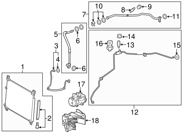 88460-48220 - Condenser 2016-2022 Lexus | Longo Lexus Parts