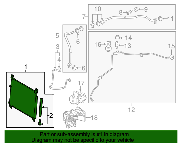 88460-48220 - Condenser 2016-2022 Lexus | Longo Lexus Parts