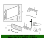 2020-2024 GM Radiator Air Side Seal 42589938 GM | GMPartsDirect.com