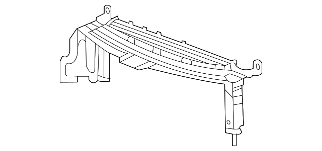 2021-2023 Chevrolet Trailblazer Radiator Air Upper Baffle 60005609 ...