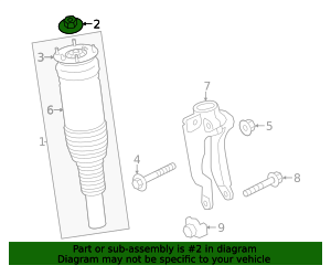 Genuine OEM Strut Assembly Nut Part# LR033202 Fits 2013-2023 Land Rover ...