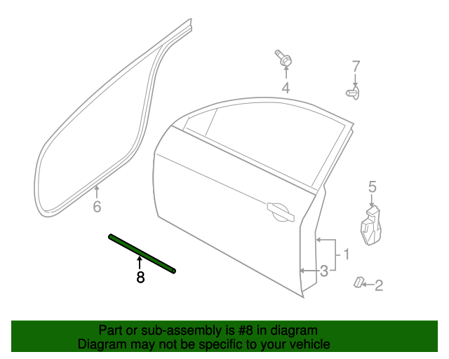 2007-2012 Nissan Altima Lower Seal 80839-JA000 | OEM Parts Online