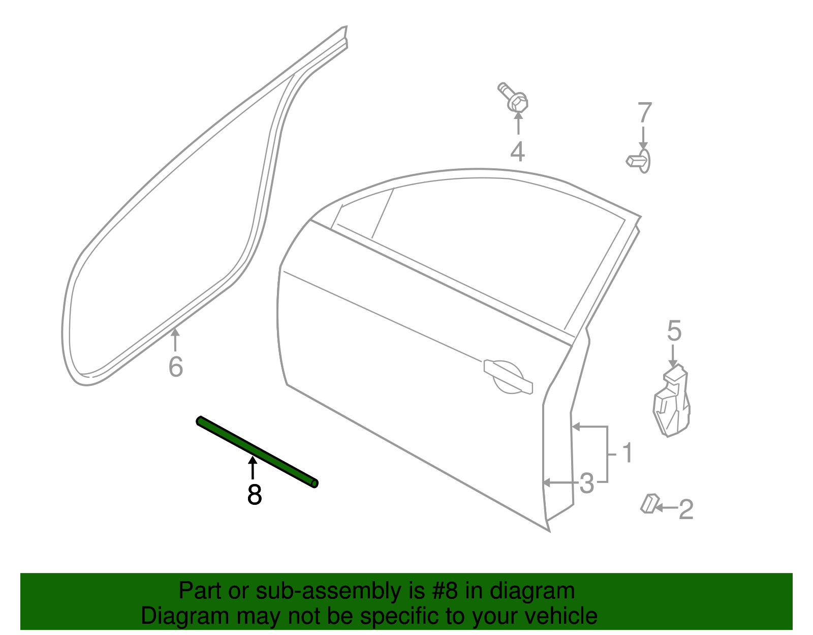 2007-2012 Nissan Altima Lower Seal 80838-JA000 | Scott Evans Nissan Parts