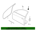 1995-2017 Nissan Door Weather-Strip Clip 0155308961 | TascaParts.com