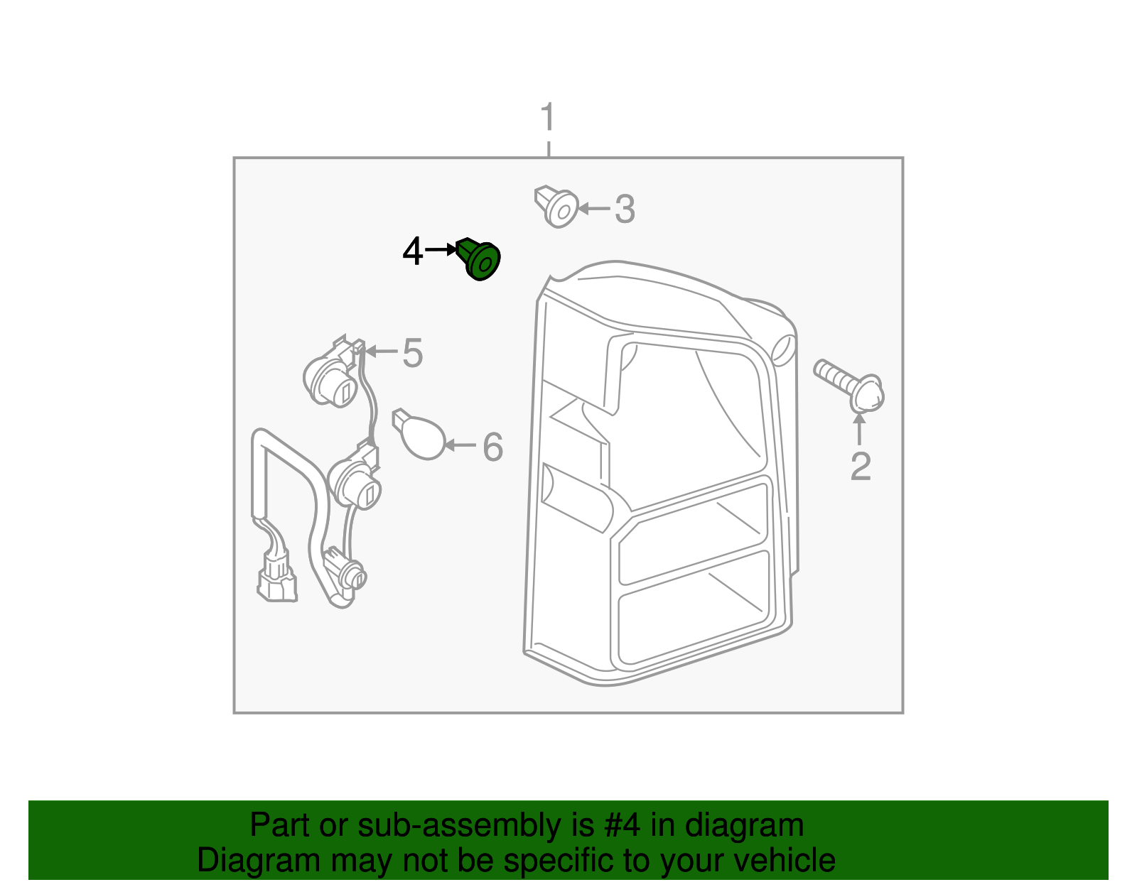 2005-2012 Nissan Pathfinder Combo Lamp Assembly Grommet 01281-0008U ...