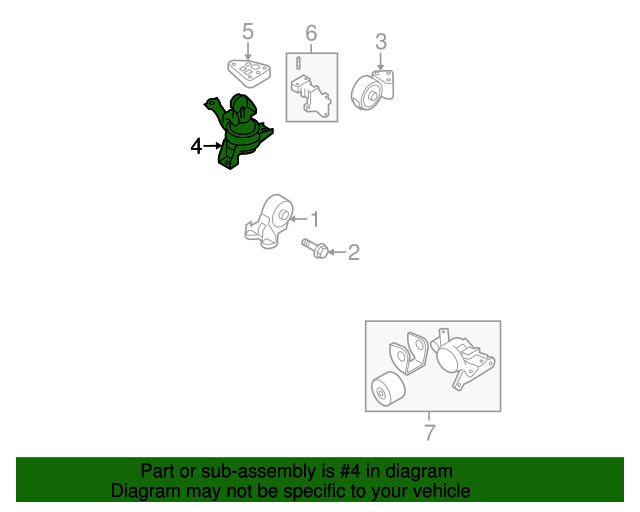 2004-2009 Kia Mount Bracket 21810-2F751 | OEM Parts Online