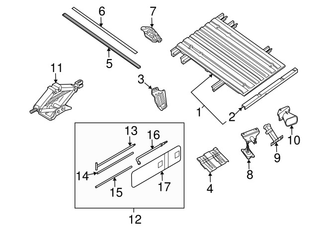 93504-EB000 - Truck Bed Side Rail 2005-2021 Nissan Frontier | Nissan ...