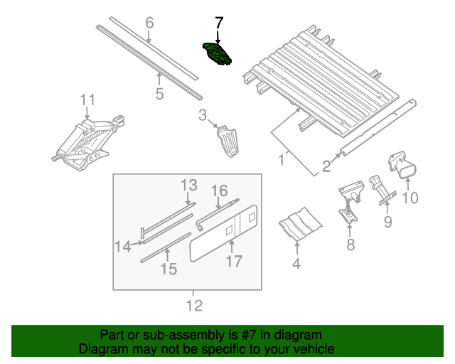 2005-2023 Nissan 2005-2013 Nissan Titan Frontier Bed Tie Down Cleat OEM ...