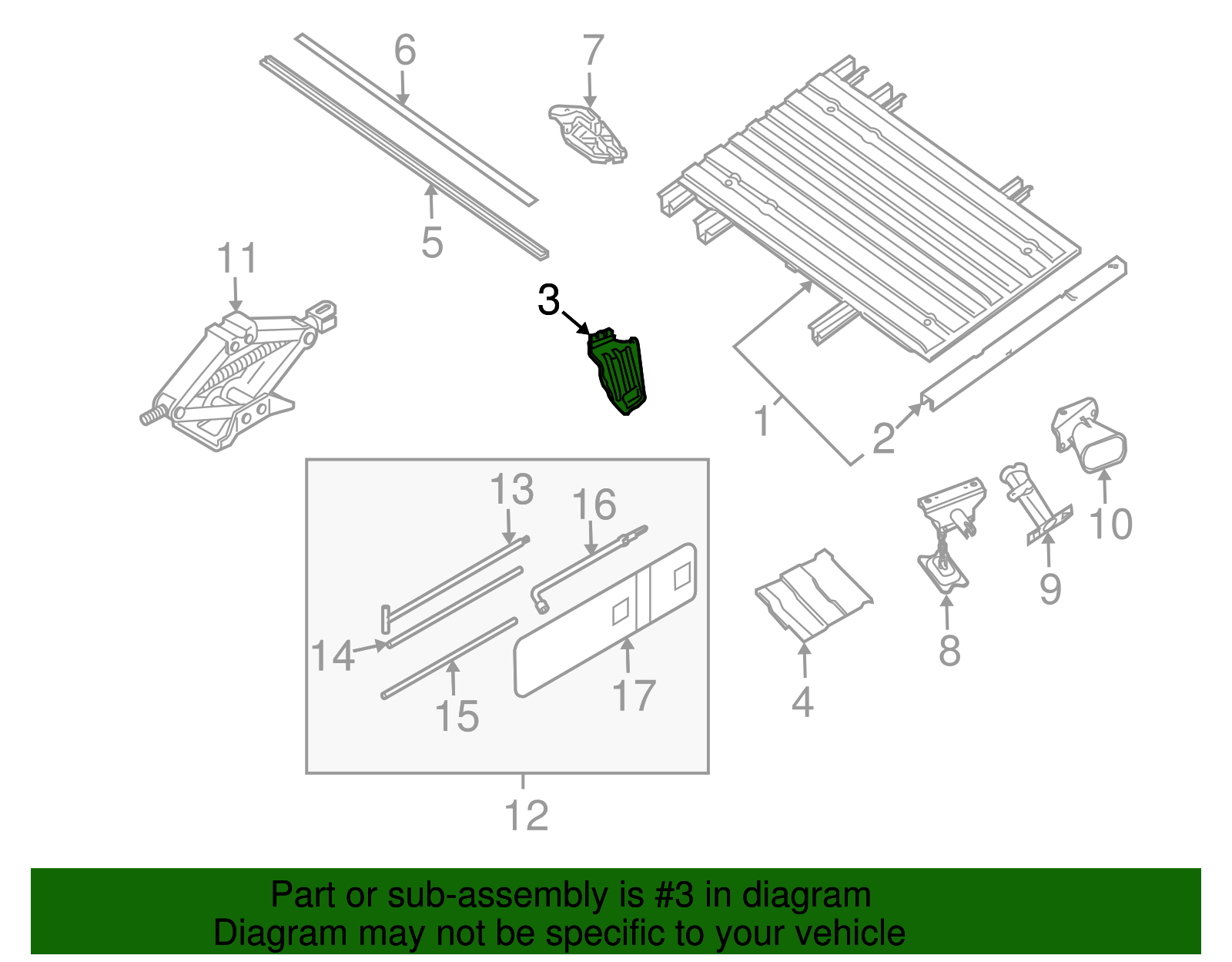 2005-2021 Nissan Frontier Mud Guard Bracket 93823-EA800 | Nissan Parts ...