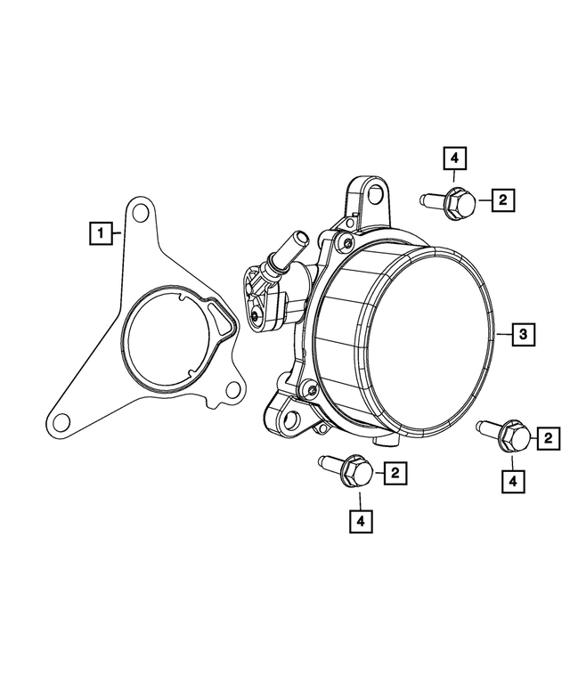 2014-2019 Mopar Vacuum Pump 68328357AA | Mopar eStore