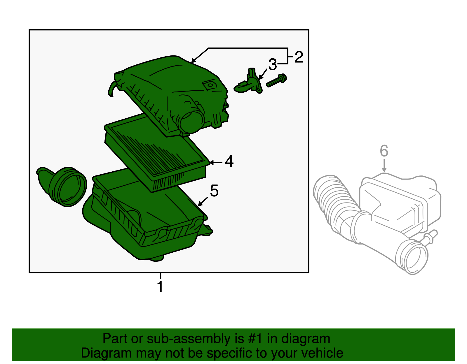 2016-2023 Toyota Tacoma Air Cleaner Assembly 17700-0P230 | Toyota Parts ...