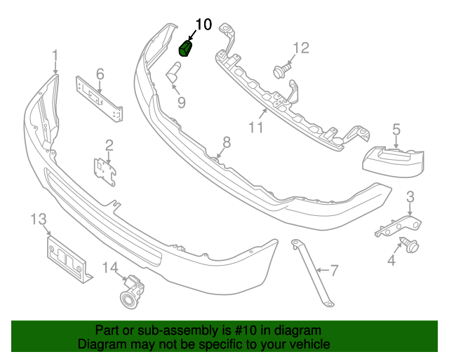 01281-01431 | Nissan Grommet - Genuine OEM | 0128101431 | Nissan Parts USA