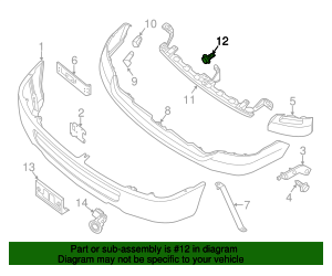 2007-2023 Nissan Headlight Mounting Bolt 01121-N6041 | TascaParts.com
