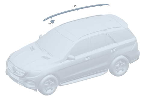 Roof Railing for 2019 Mercedes-Benz GLC 350e | Mercedes-Benz USA Parts