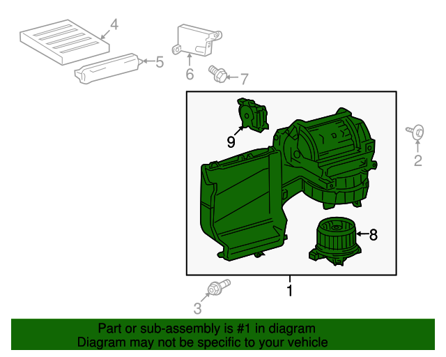 2007-2019 Toyota Tundra Blower Assembly 87130-0C070 | OEM Parts Online